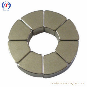 Sector Neodymium magnets for small wind turbines/generators/alternators